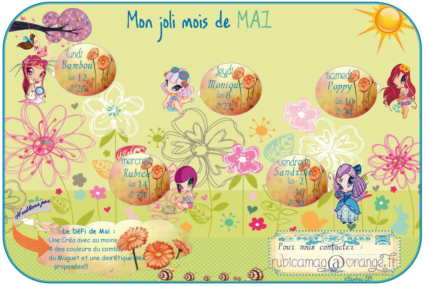 Le Joli Calendrier De Mai